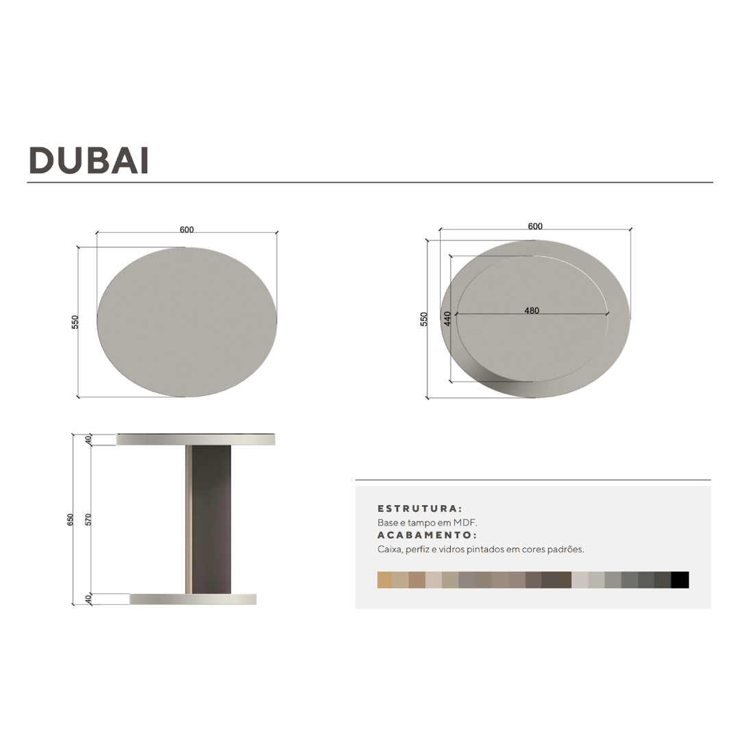 Dubai Side Table – Luxus Maison